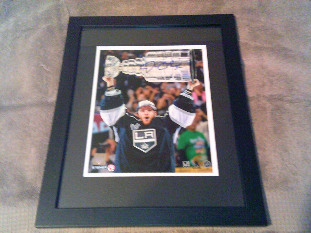 Jonathan Quick Autographed 8x10 Photo Framed & Matted Los Angeles Kings ...