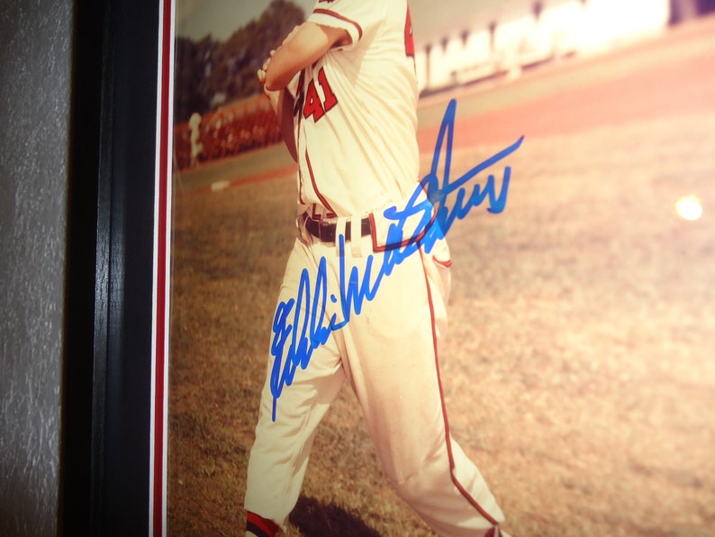 Eddie Matthews Autographed 8x10 Photo Atlanta Milwaukee Braves - Etsy
