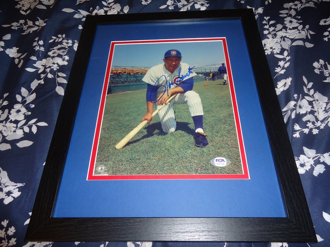Ron Santo Autographed 8x10 Photo Framed & Matted Chicago Cubs - Etsy