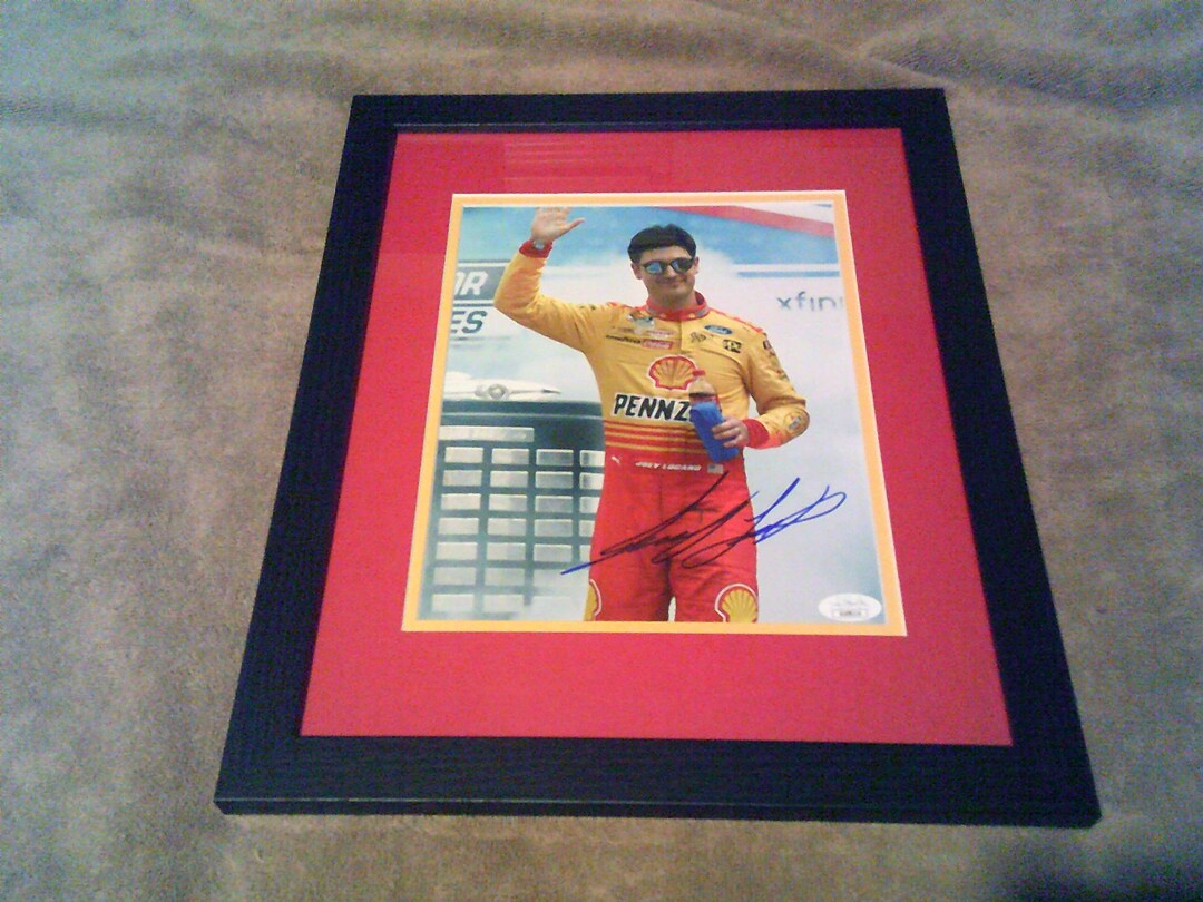 Joey Logano Autographed 8x10 Photo NASCAR Champion - Etsy