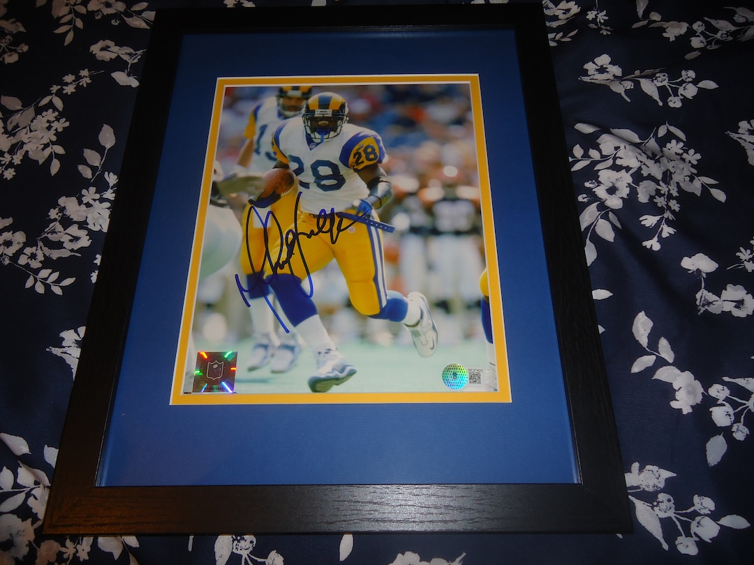 Marshall Faulk Autographed 8x10 Photo Framed St. Louis Rams - Etsy