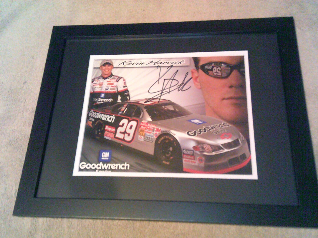 Kevin Harvick Autographed 8x10 Photo Matted in an 11x14 Frame NASCAR - Etsy