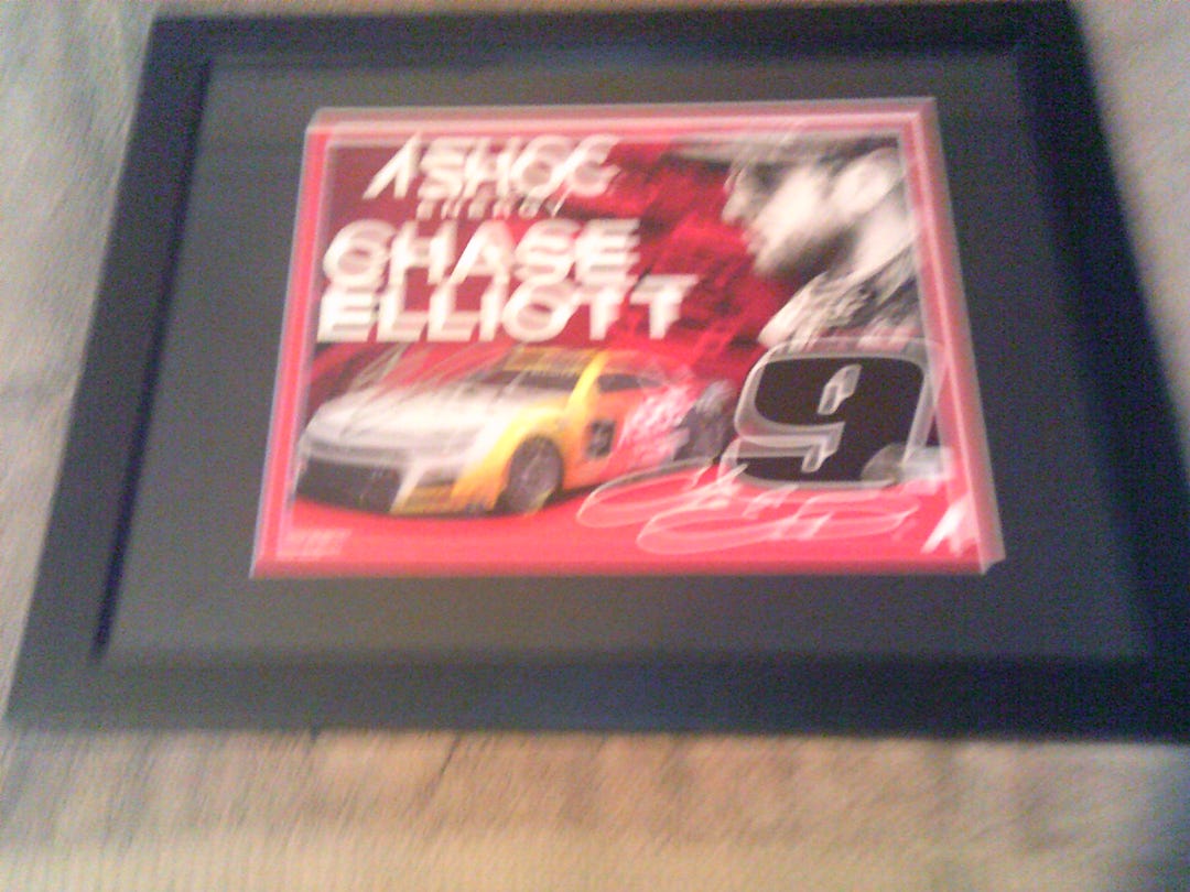 Chase Elliott Autographed 8x10 Photo Framed & Matted NASCAR CUP ...