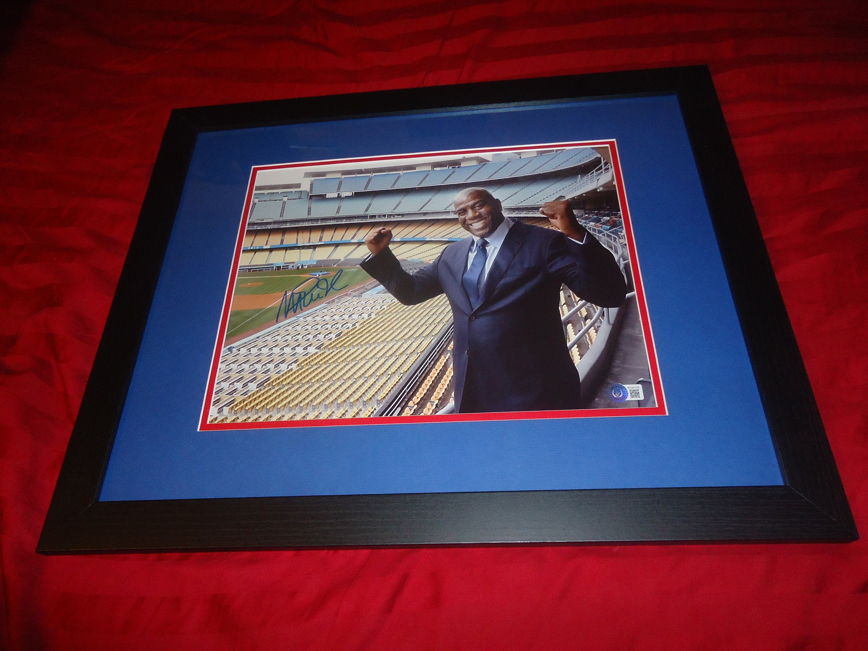 Magic Johnson Autographed 11x14 Photo Framed & Matted Los Angeles Lakers Dodgersll of Fame - Etsy