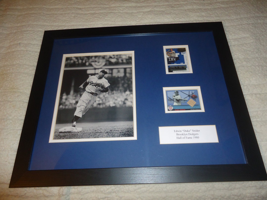 Duke Snider Autograph and Jersey Card Framed & Matted - Etsy