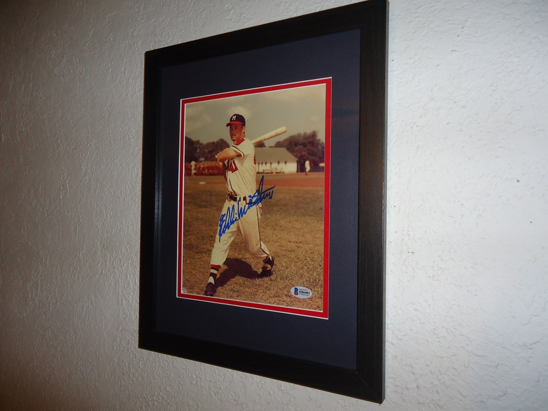 Eddie Matthews Autographed 8x10 Photo Atlanta Milwaukee Braves - Etsy