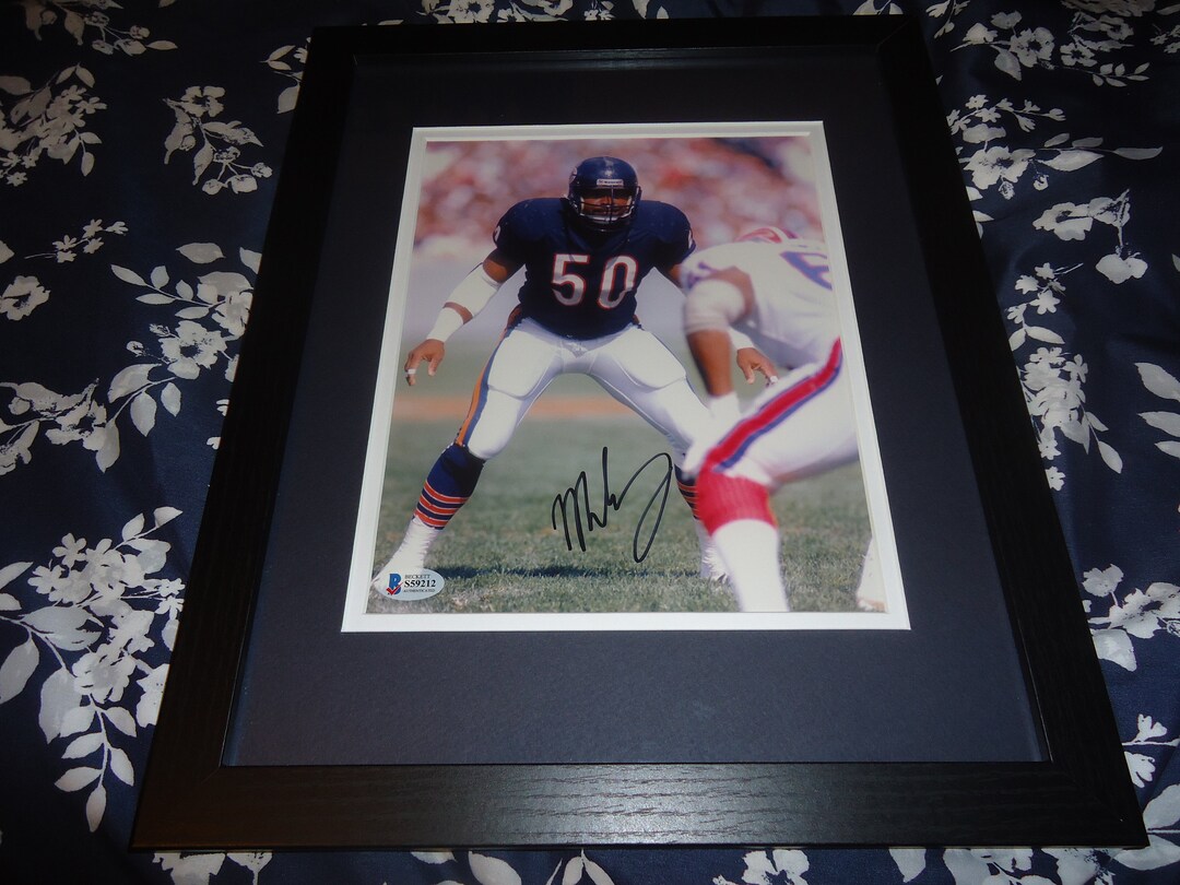 Mike Singletary Autographed 8x10 Photo Framed & Matted Chicago Bears ...