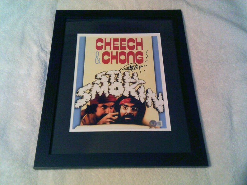 Tommy Chong Autographed 8x10 Photo Framed & Matted Cheech and Chong - Etsy