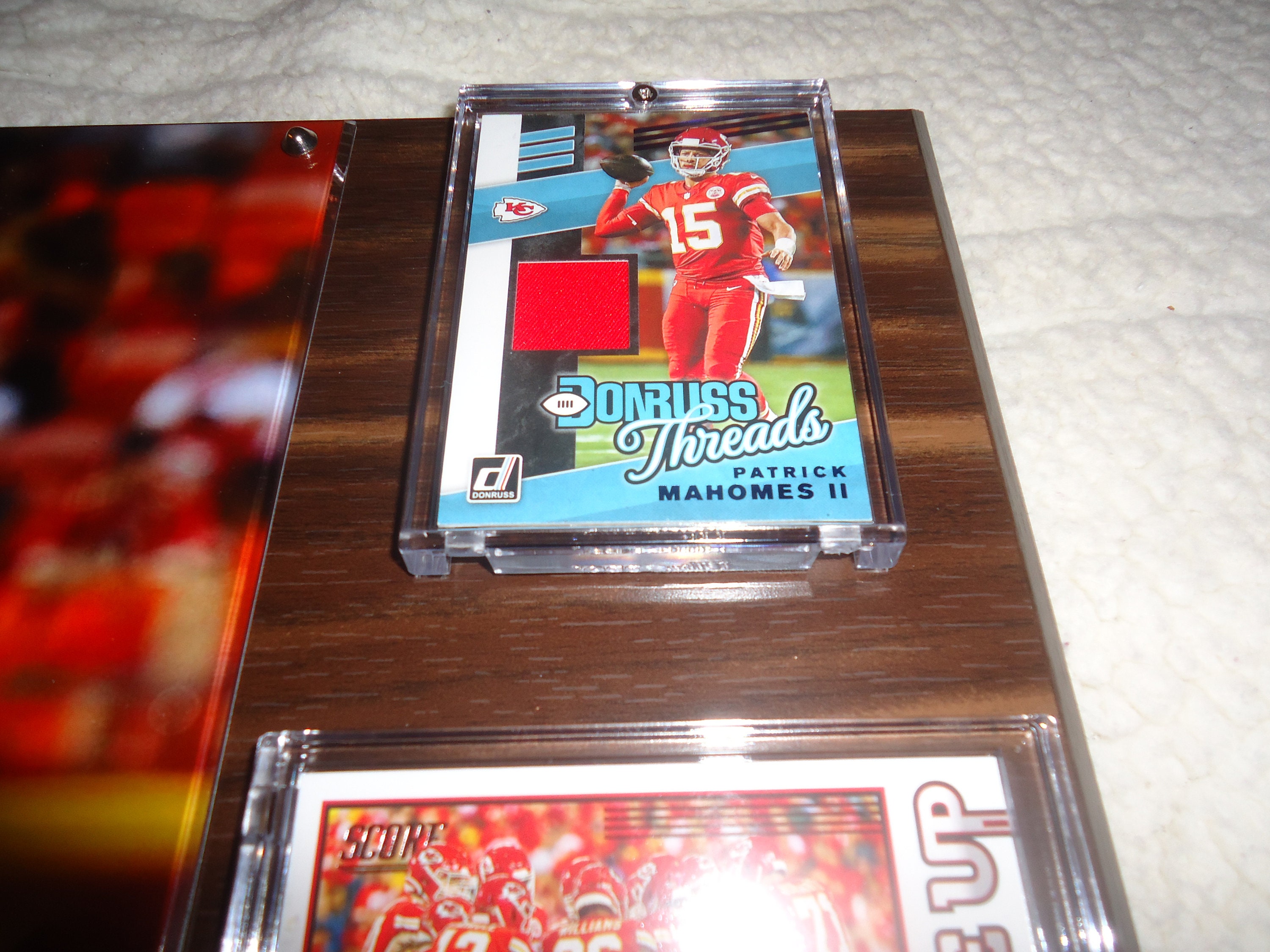 Patrick Mahomes Plaque With Event Worn Jersey Card Kansas City - Etsy