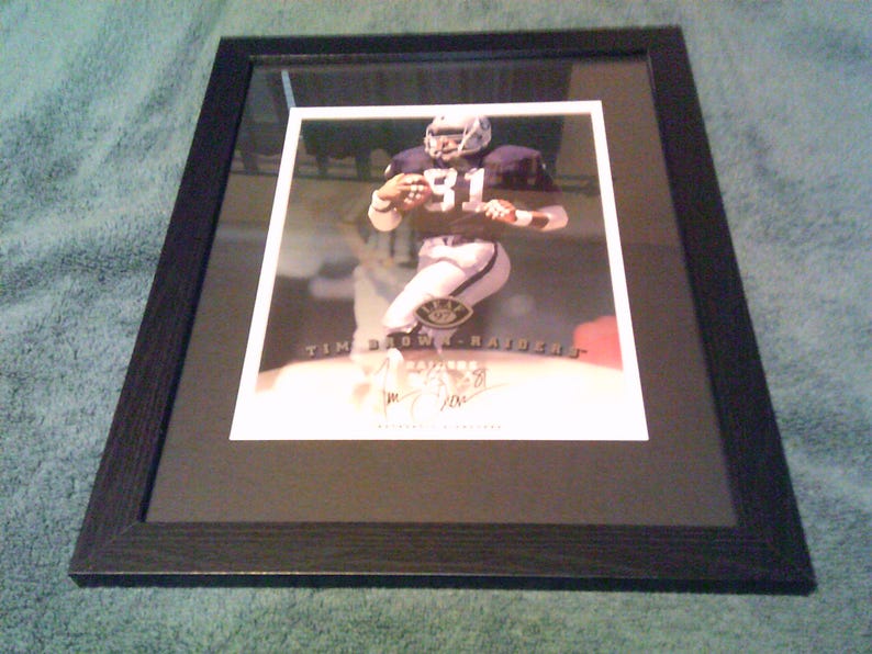 Tim Brown Authentic Autographed 8x10 Photo Oakland Raiders Notre Dame ...