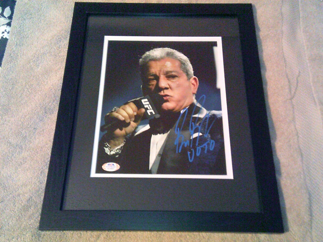 Bruce Buffer Autographed 8x10 Photo Framed & Matted UFC - Etsy