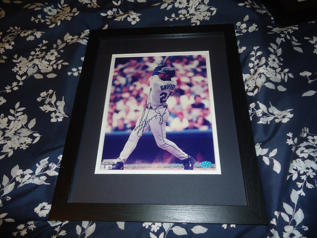 Ken Griffey Jr. Autographed 8x10 Photo Matted in an 11x14 Frame Seattle ...