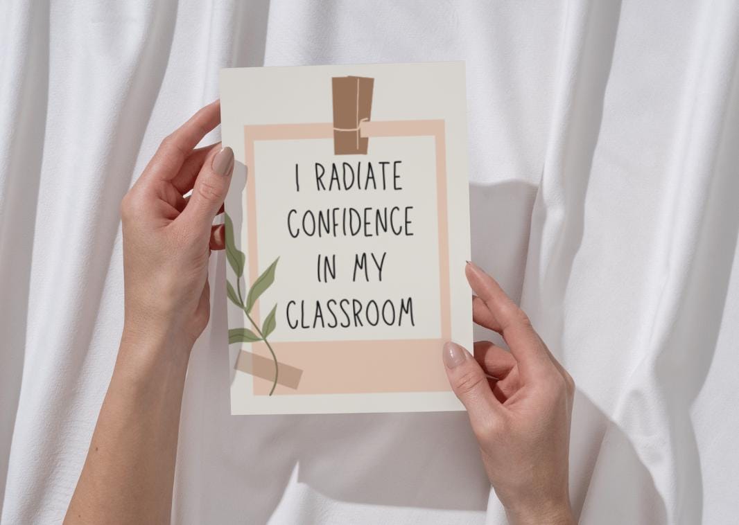 Boho Teacher Affirmation Cards - Etsy