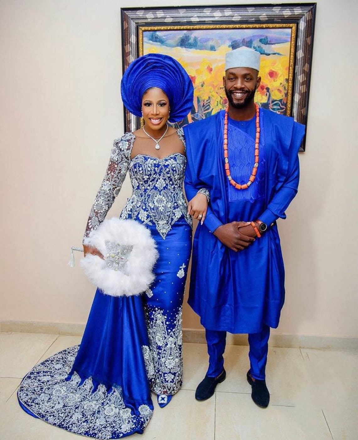 African Engagement Set African Couples Wedding Attire - Etsy