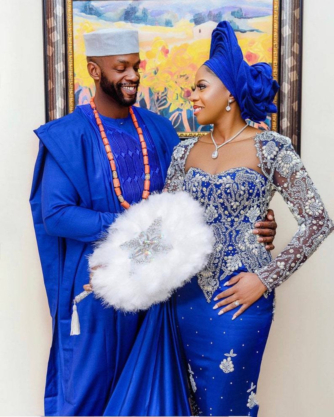 African Engagement Set African Couples Wedding Attire - Etsy