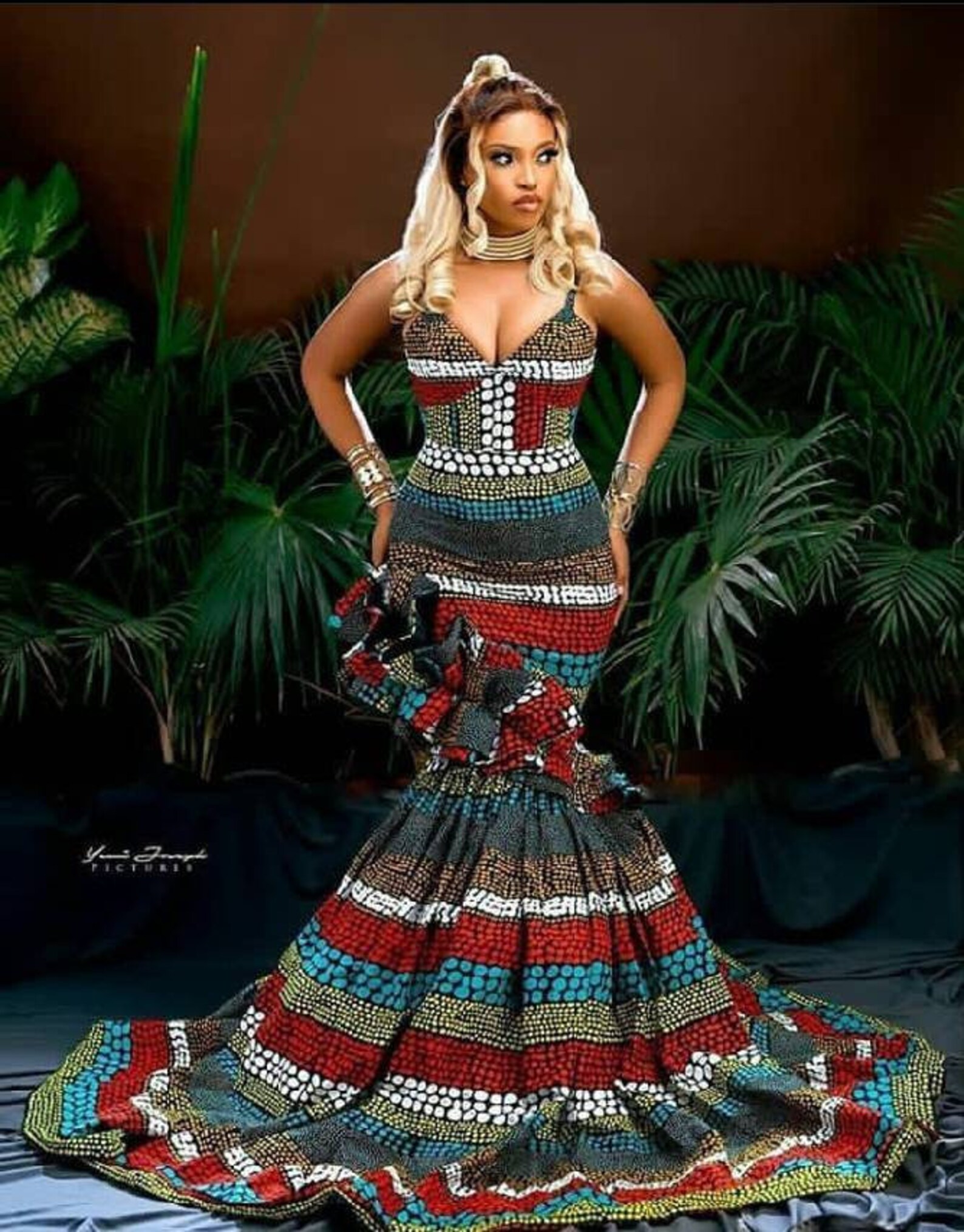 Ankara Wedding Dress African Wedding Ankara Prom Dress | Etsy
