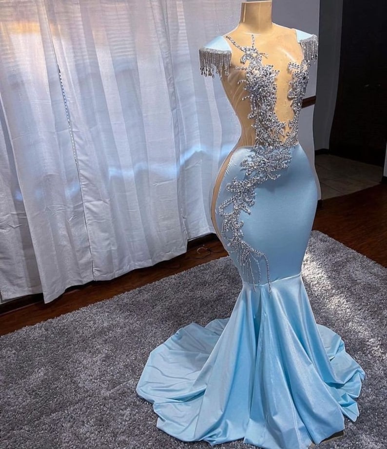 Prom Mermaid Dress, Engagement Dress. - Etsy