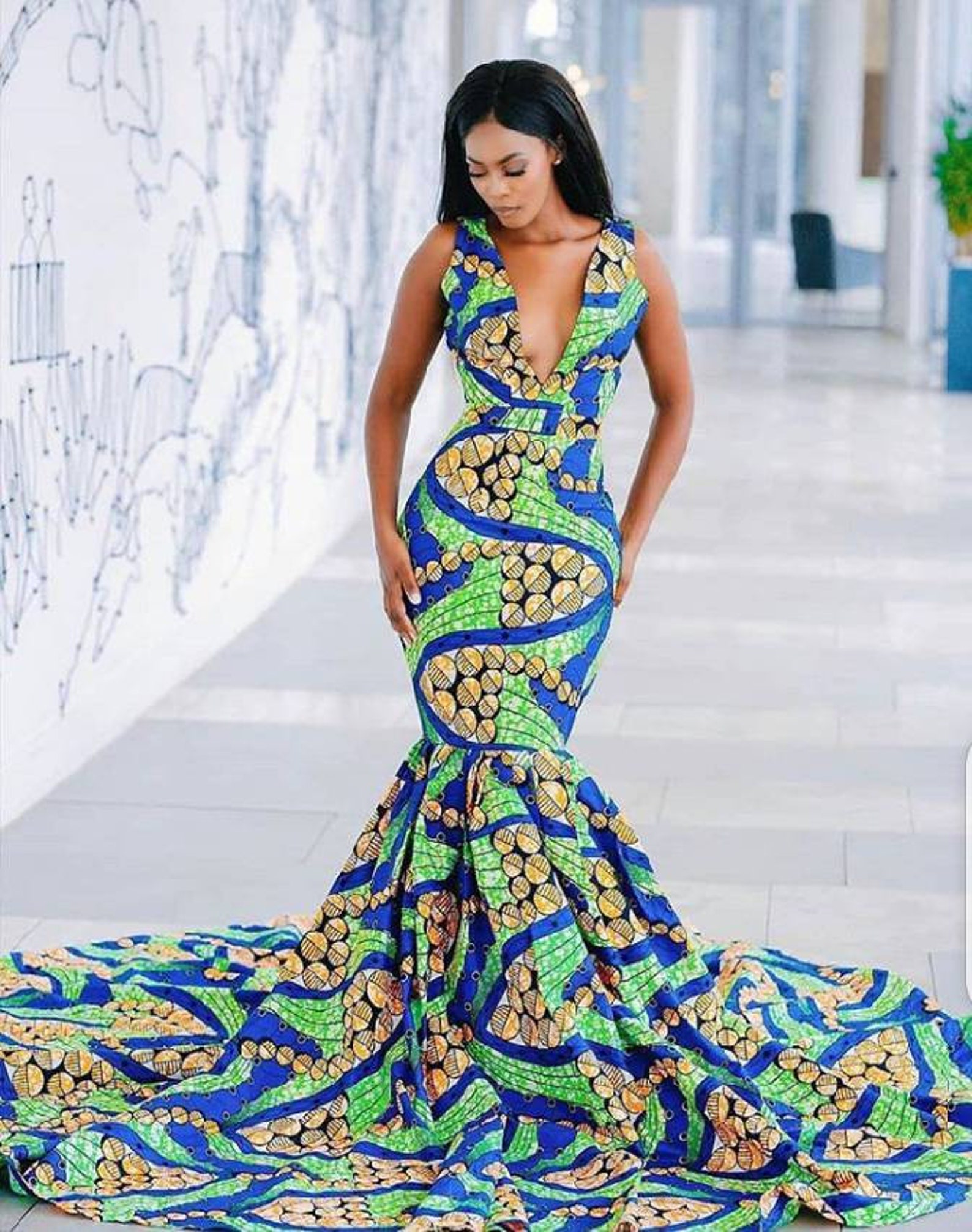 Ankara Prom Dress Ankara Dress African Prom Queen Etsy