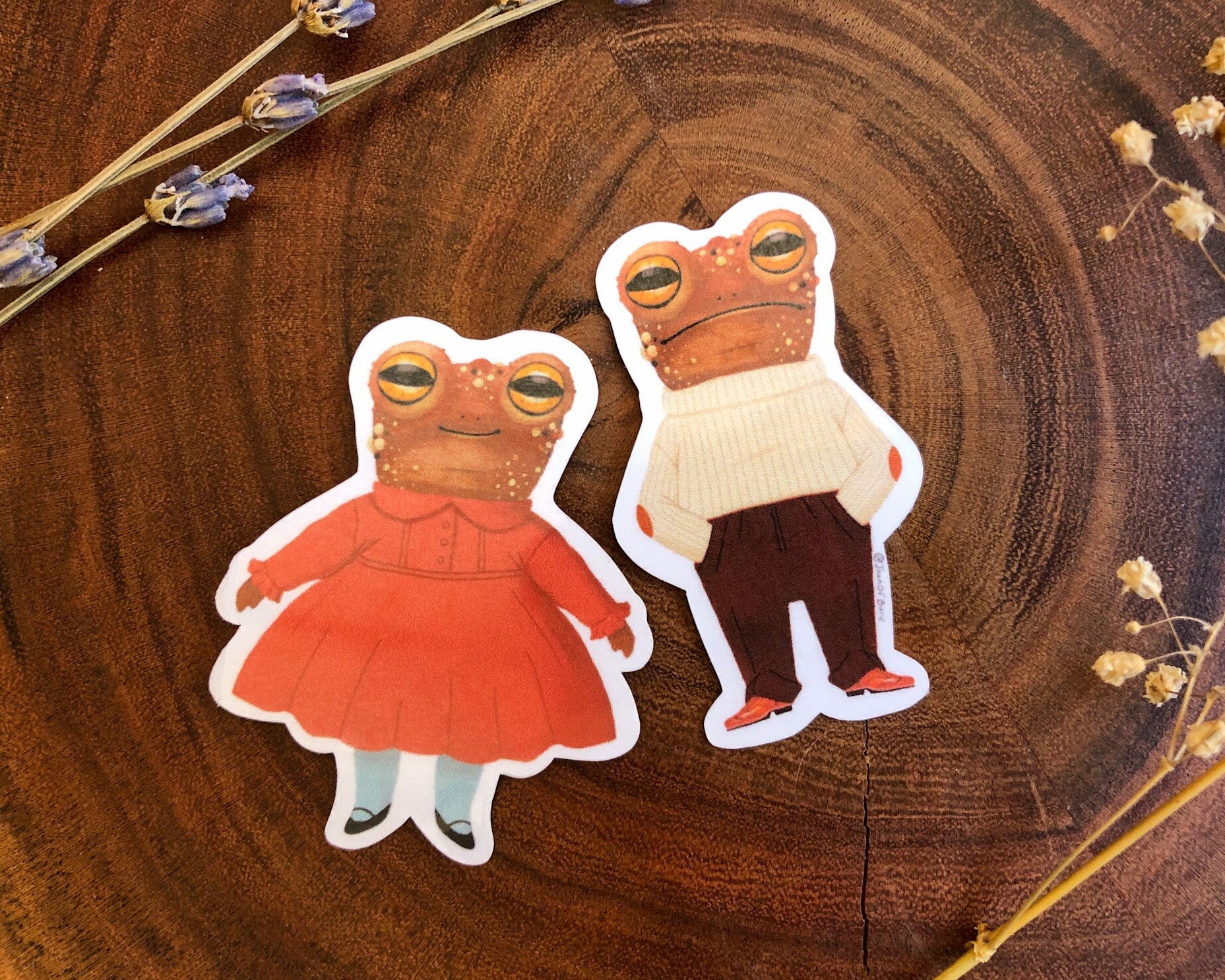 Cottagecore Toad Sticker Whimsical Cozy Fantasy Gift Fancy - Etsy