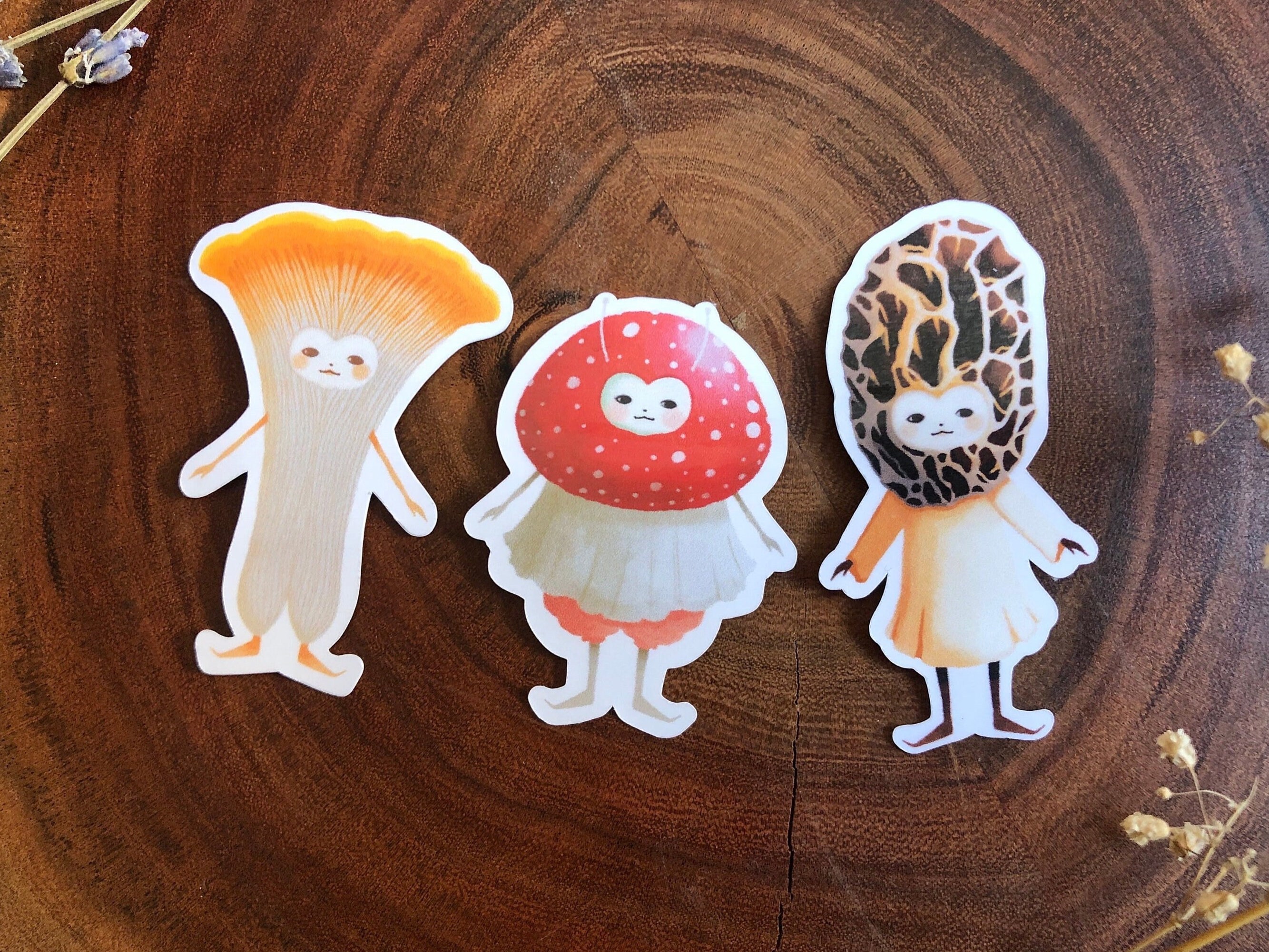 Cottagecore Mushroom Fairy Sticker Whimsical Cozy Fantasy Gift Fantasy ...