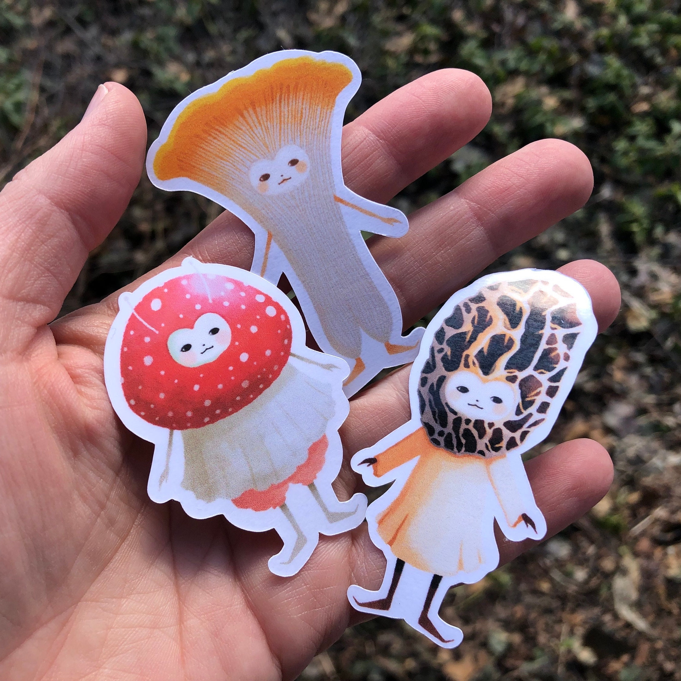 Cottagecore Mushroom Fairy Sticker | Whimsical Cozy Fantasy Gift ...