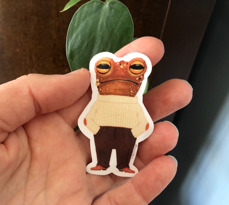 Cottagecore Toad Sticker Whimsical Cozy Fantasy Gift Fancy - Etsy