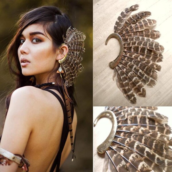 Feather Ear Cuff - Etsy
