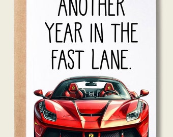 Ferrari Birthday - Etsy