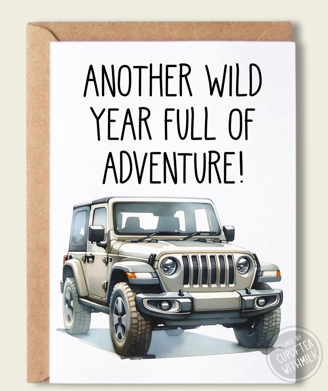 Another Wild Year Full of Adventure SUV Birthday Card Happy Birthday ...