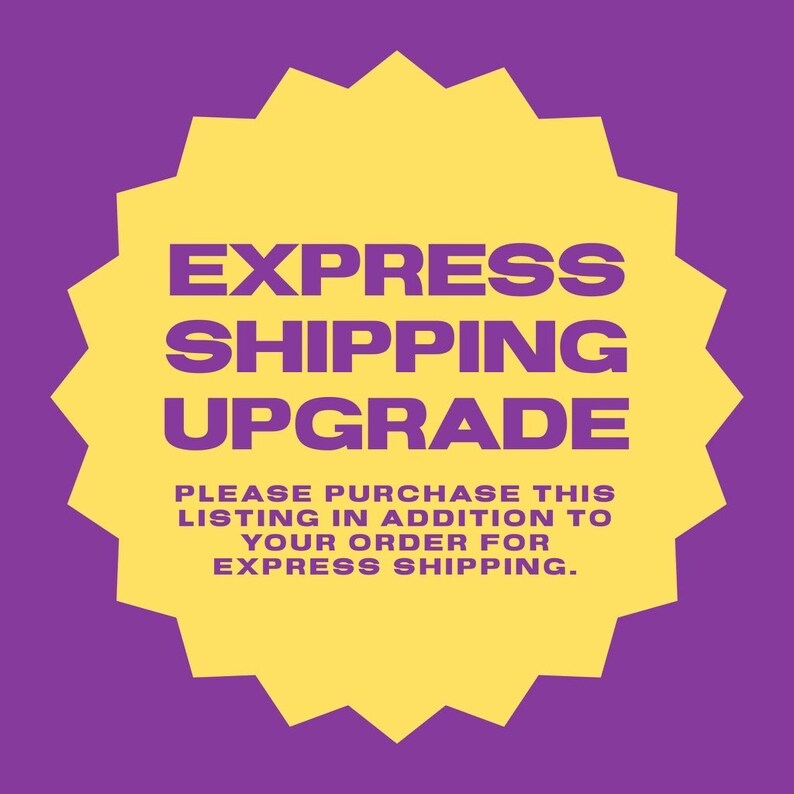 Express Shipping Upgrade - Fast Delivery for Your Order! - Etsy