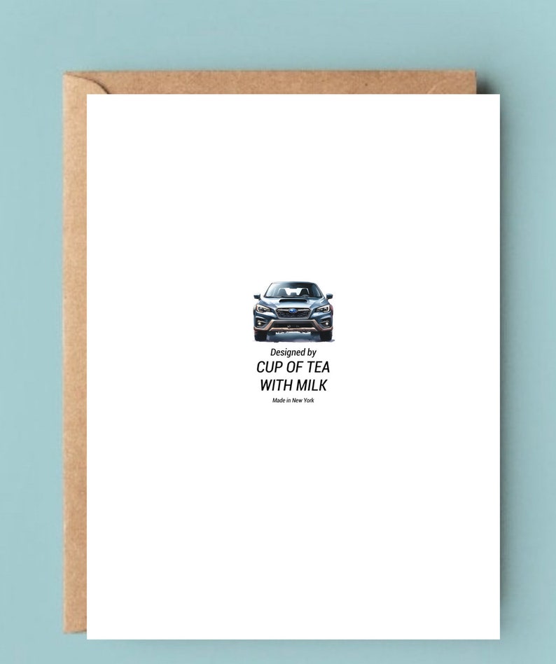 Subaru - Car Lovers - Happy Birthday Card - Greeting Card - Birthday ...