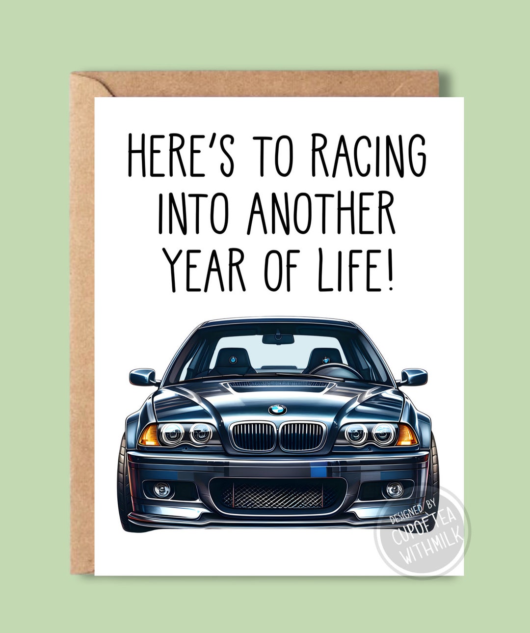 BMW M3 Inspired - A True Classic - Happy Birthday Card - Greeting Card ...
