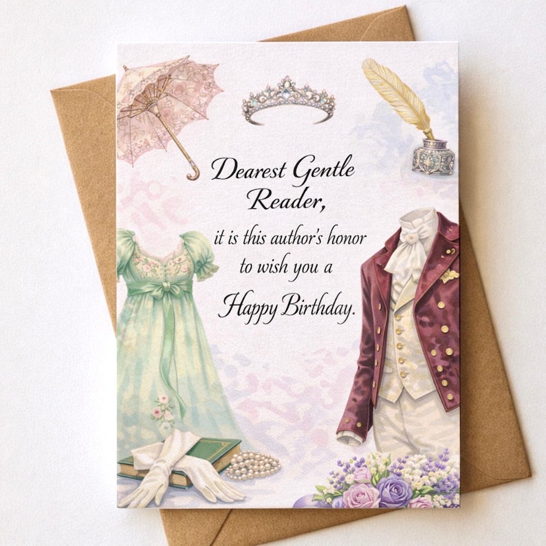 Bridgerton Inspired Birthday Card - Happy Birthday Card - Greeting Card ...