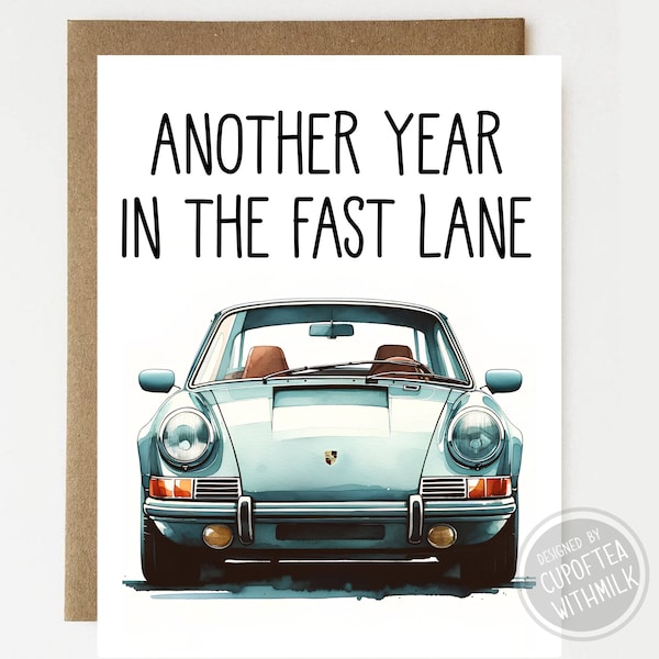 Car Greeting Cards - Etsy