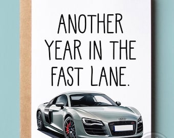 Mercedez Benz AMG Inspired Birthday Card Car Lovers Happy Birthday Card Greeting Card Birthday ...