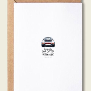 Porsche 911 Inspired - Car Lovers - Happy Birthday Card - Greeting Card ...