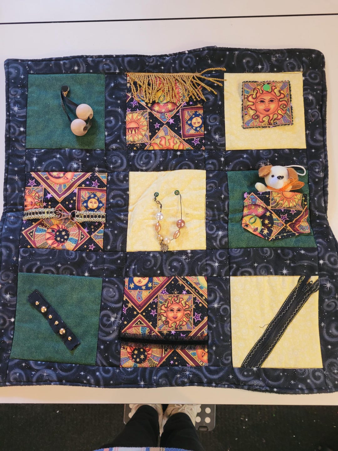 Constellation Themed Fidget Lap Quilt..alzheimer's..dementia Etc - Etsy