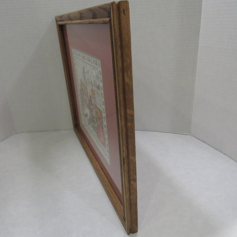 Lucy Rigg Framed Art Print Signed Matted Teddy Bears Bedroom Toys 15.25 ...