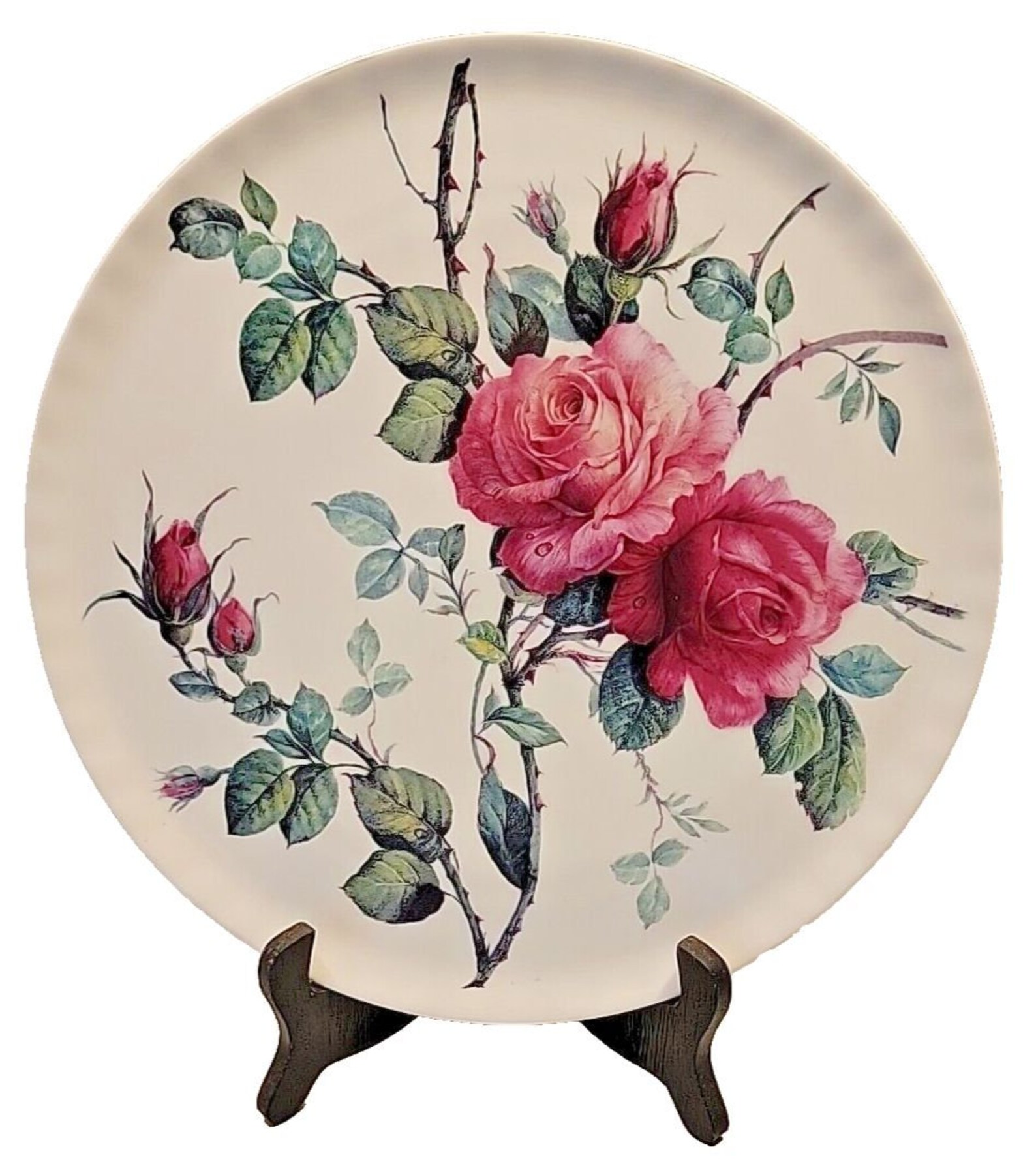 English Rose Platter Roy Kirkham England Bone China 12 Platter Plate ...