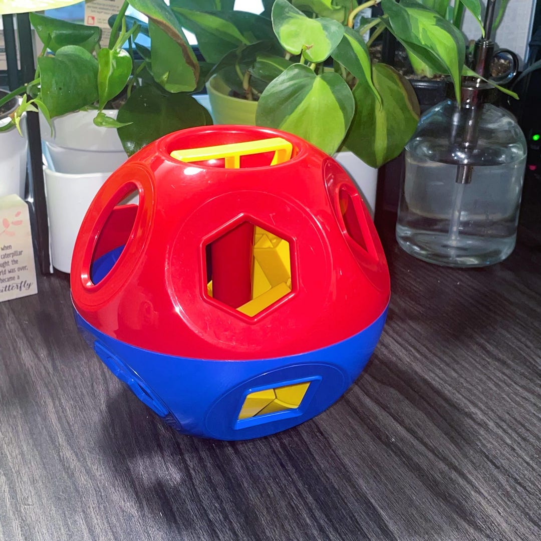 TUPPERWARE Shape O Toy Shape Sorter Vintage Learning Toy - Etsy