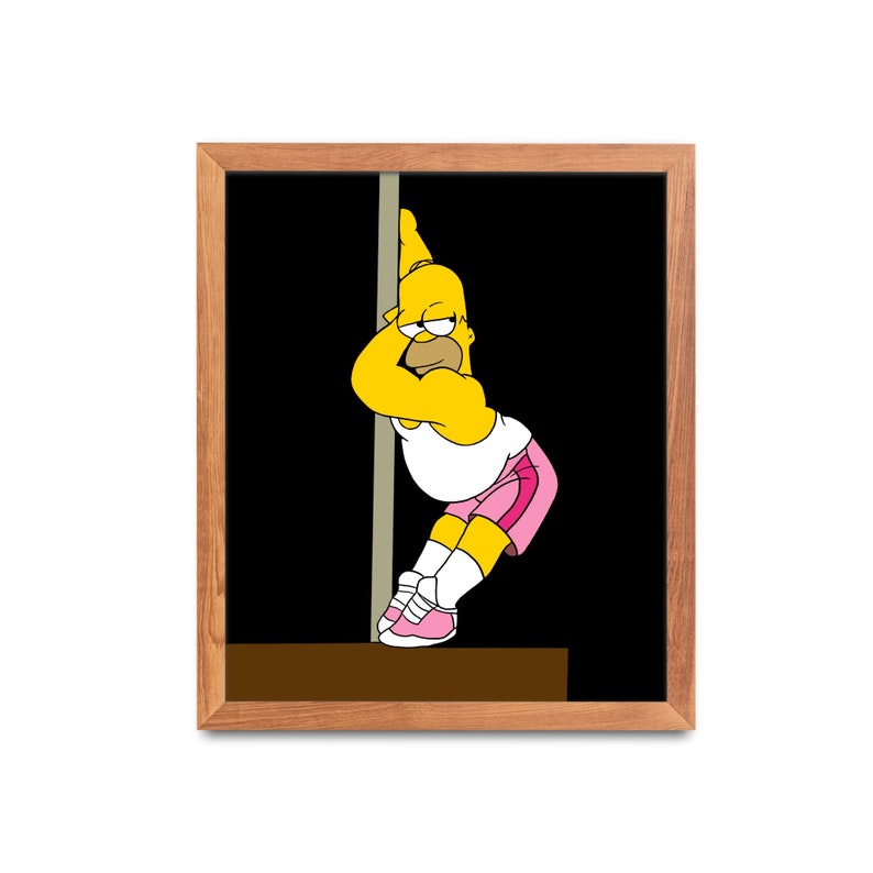 Sexy Homer Simpson Print Etsy