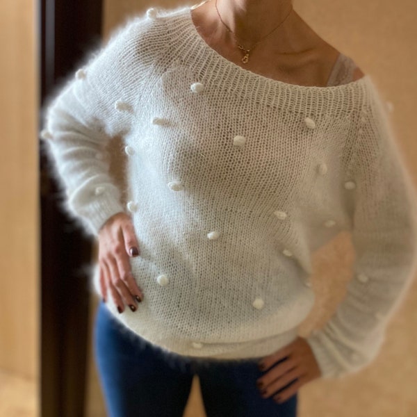 Angora Sweater - Etsy