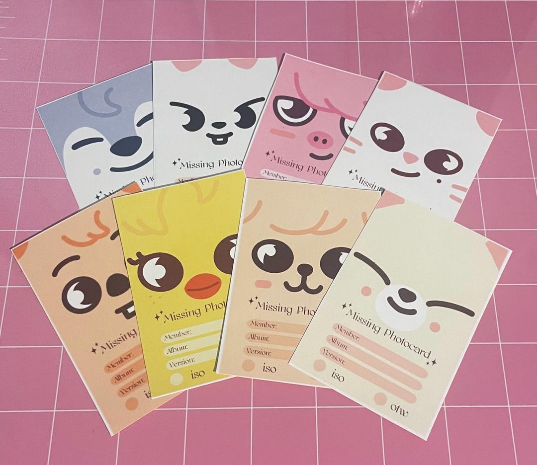 Skzoo Photocard Placeholder - Etsy