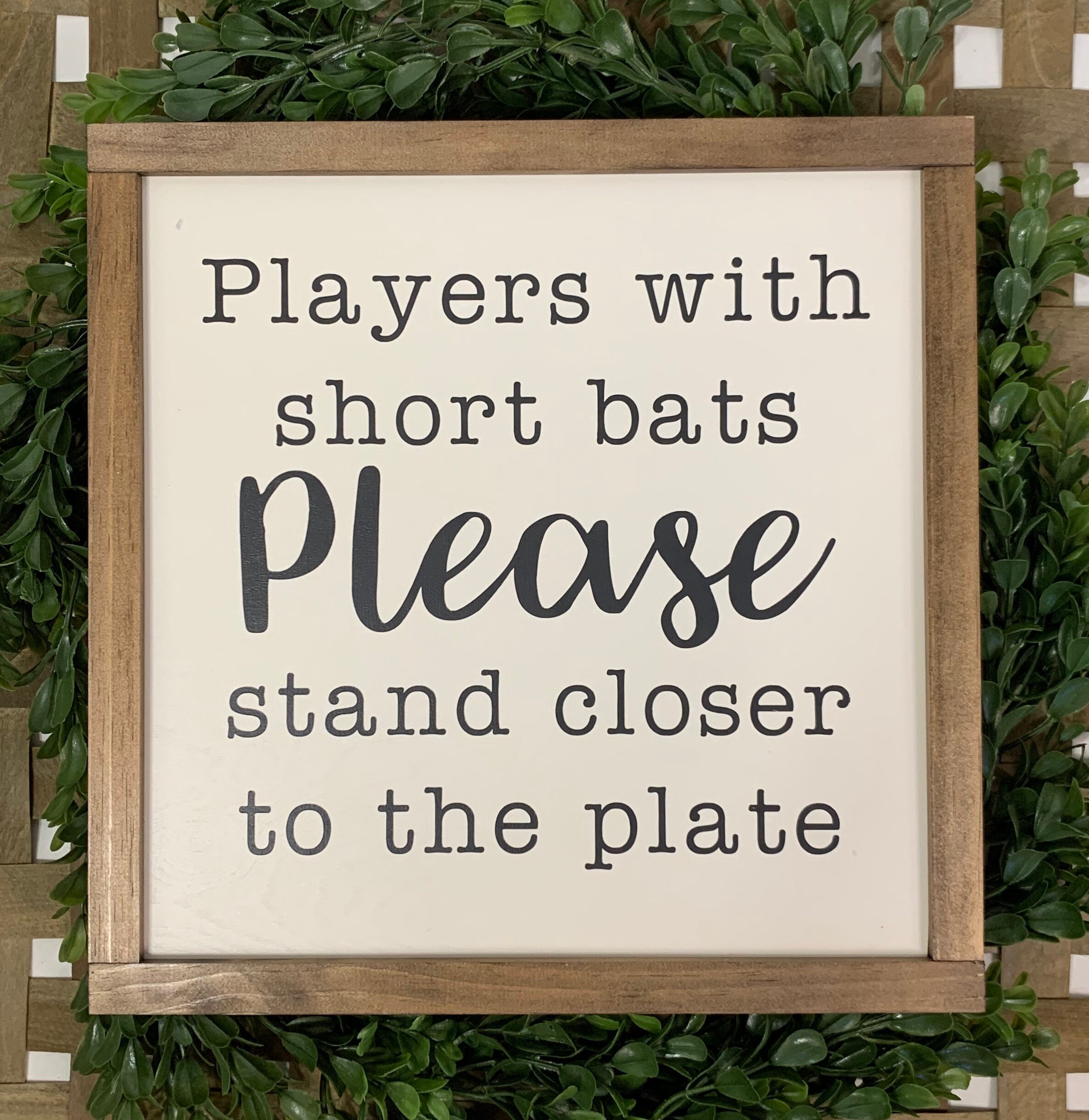 Players With Short Bats Bathroom Sign - Bathroom Sign - Kids Bathroom ...