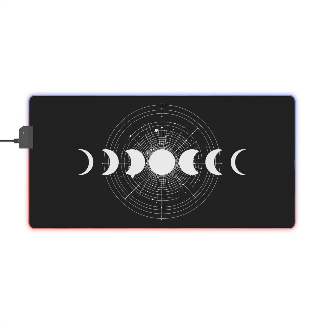 Lunar Phases LED Gaming Mouse Pad - Etsy