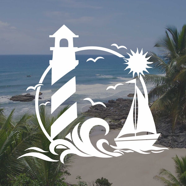 Lighthouse Decal - Etsy