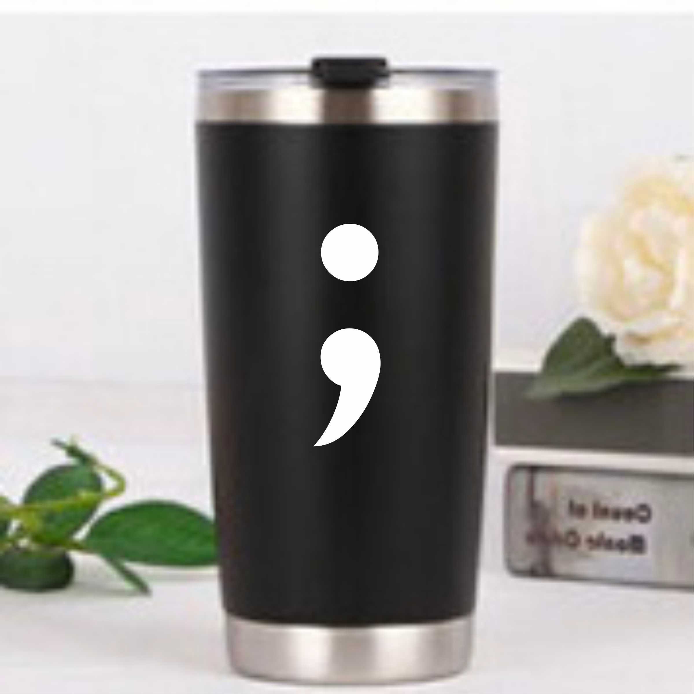 SEMICOLON Vinyl Decal Sticker, Suicide Awareness Decal, Mental Health ...