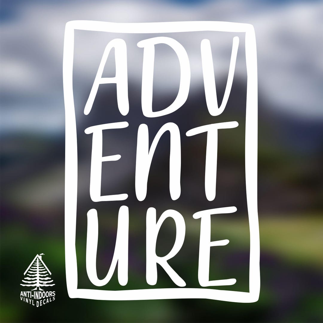 Adventure Vinyl Decal: Outdoor Enthusiast Car Truck Sticker - Etsy