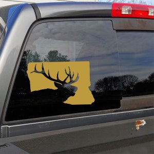 OREGON HUNTING ELK, Hunting Vinyl Decal Sticker, Fathers Day Gift ...