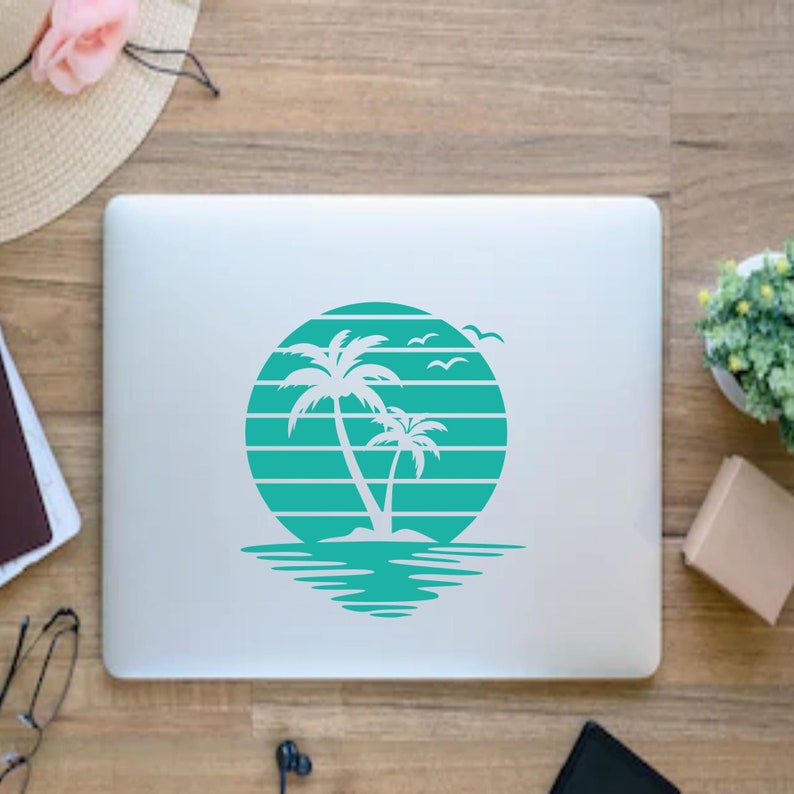 BEACH SUNSET Vinyl Decal Sticker Adventure Decal Nature - Etsy